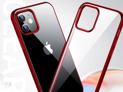 Glitter Edge Case – Ochranný kryt pre Apple iPhone 12 / 12 Pro (červený ...