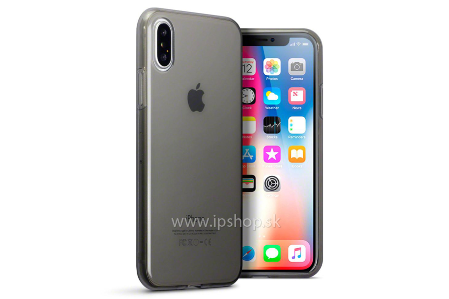 Ochranný gelový kryt (obal) TPU Smokey Black (dymový šedý) na Apple ...