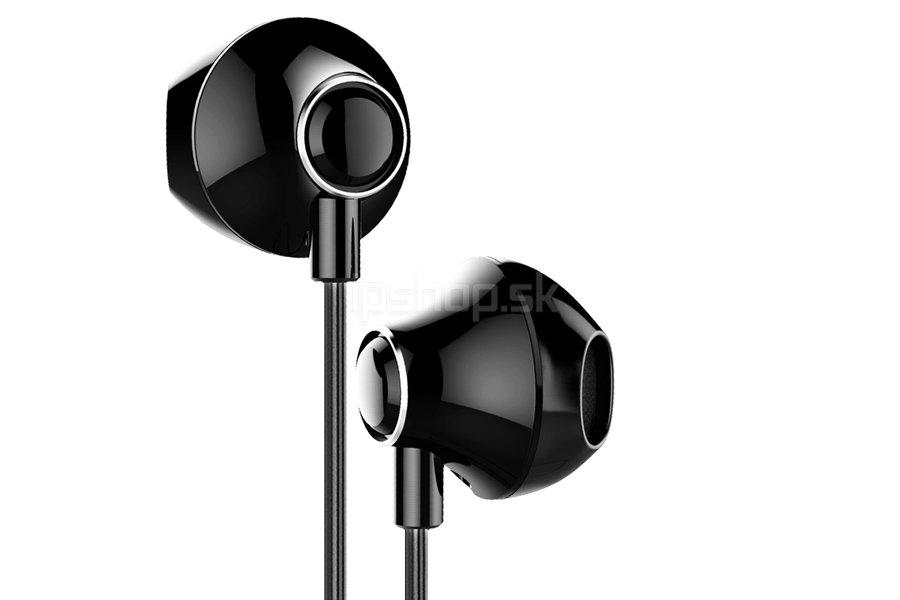 Baseus Encok H06 Black (čierna) - Drôtové slúchadlá s mikrofónom - iPshop