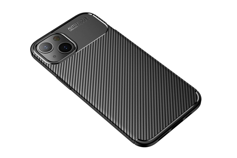 Carbon Fiber Black (čierny) - Ochranný kryt (obal) pre Apple iPhone 13 ...