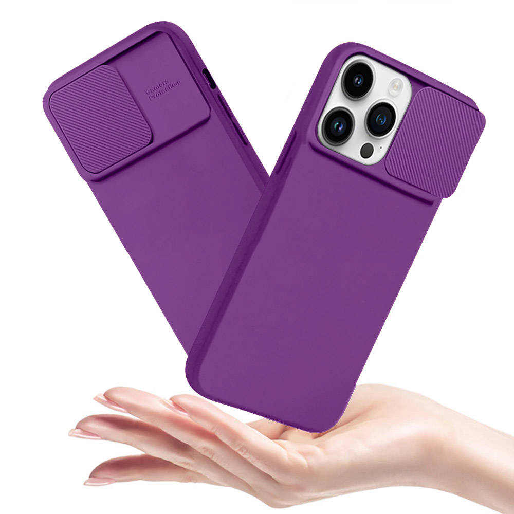 Silicone Camshield (Purple) - Silikónový kryt s posuvnou ochranou ...