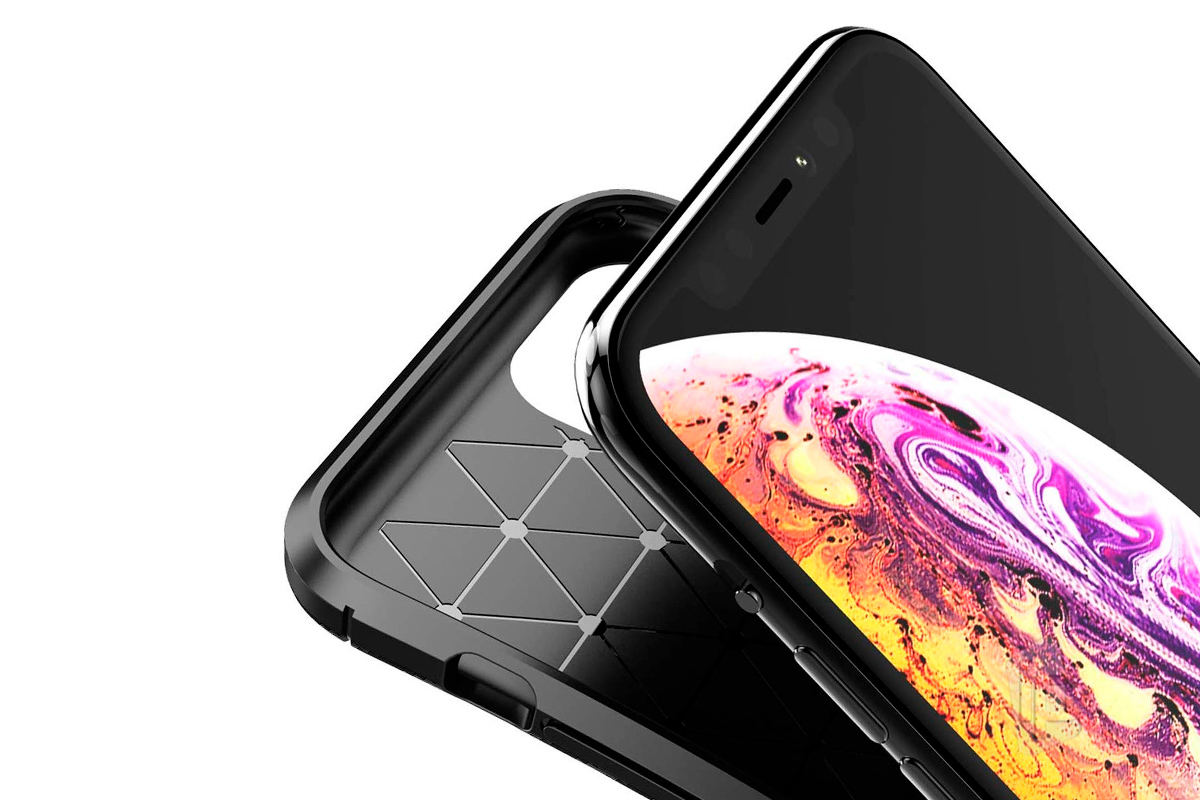 Carbon Fiber Design Black (čierny) - Ochranný kryt (obal) pre Apple ...