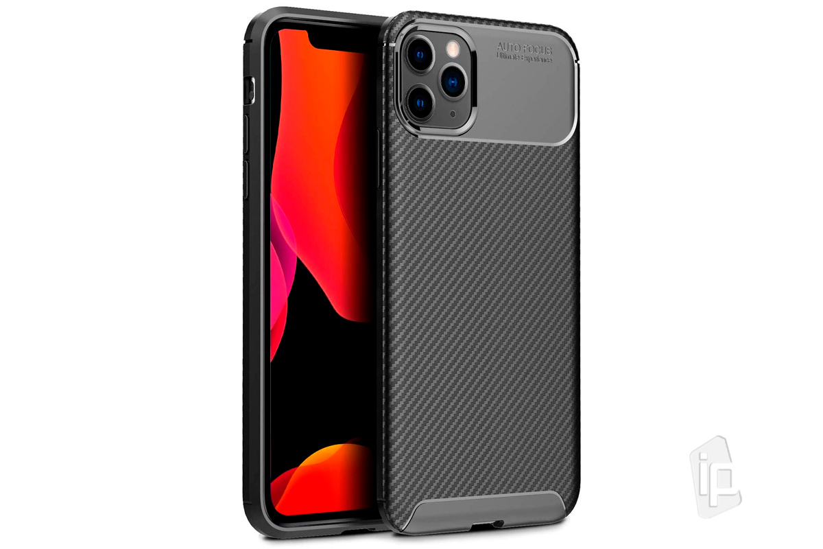 Carbon Fiber Design Black (čierny) - Ochranný kryt (obal) pre Apple ...