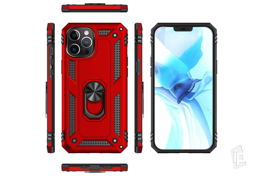Fusion Ring Armor (čierna) - Odolný kryt (obal) na iPhone 12 Pro Max ...
